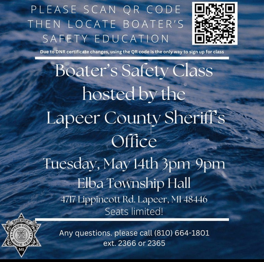 Boaters Safety Course – BARNES LAKE CLUB